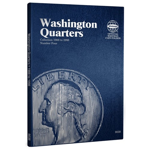 Washington Quarter 1988 to 1998 Set 9038 Whitman Coin Folder Pack Of 6 ...