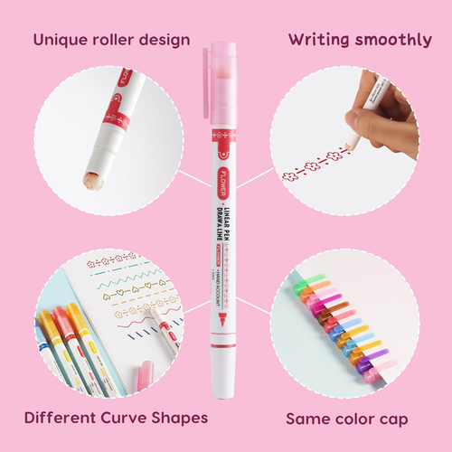 8-Piece Magic Drawing Pens, Outline Markers for Scrapbooking, Bullet ...