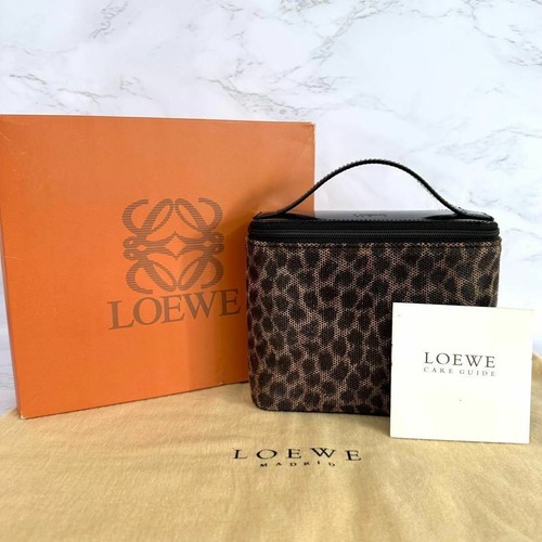 LOEWE Vanity Handbag Leopard Print Leopard g00440 | eBay