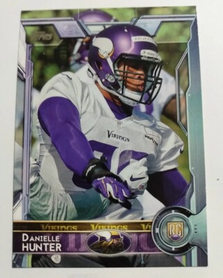 2015 Topps Minnesota Vikings 443 Danielle Hunter Rookie Card Soft ...
