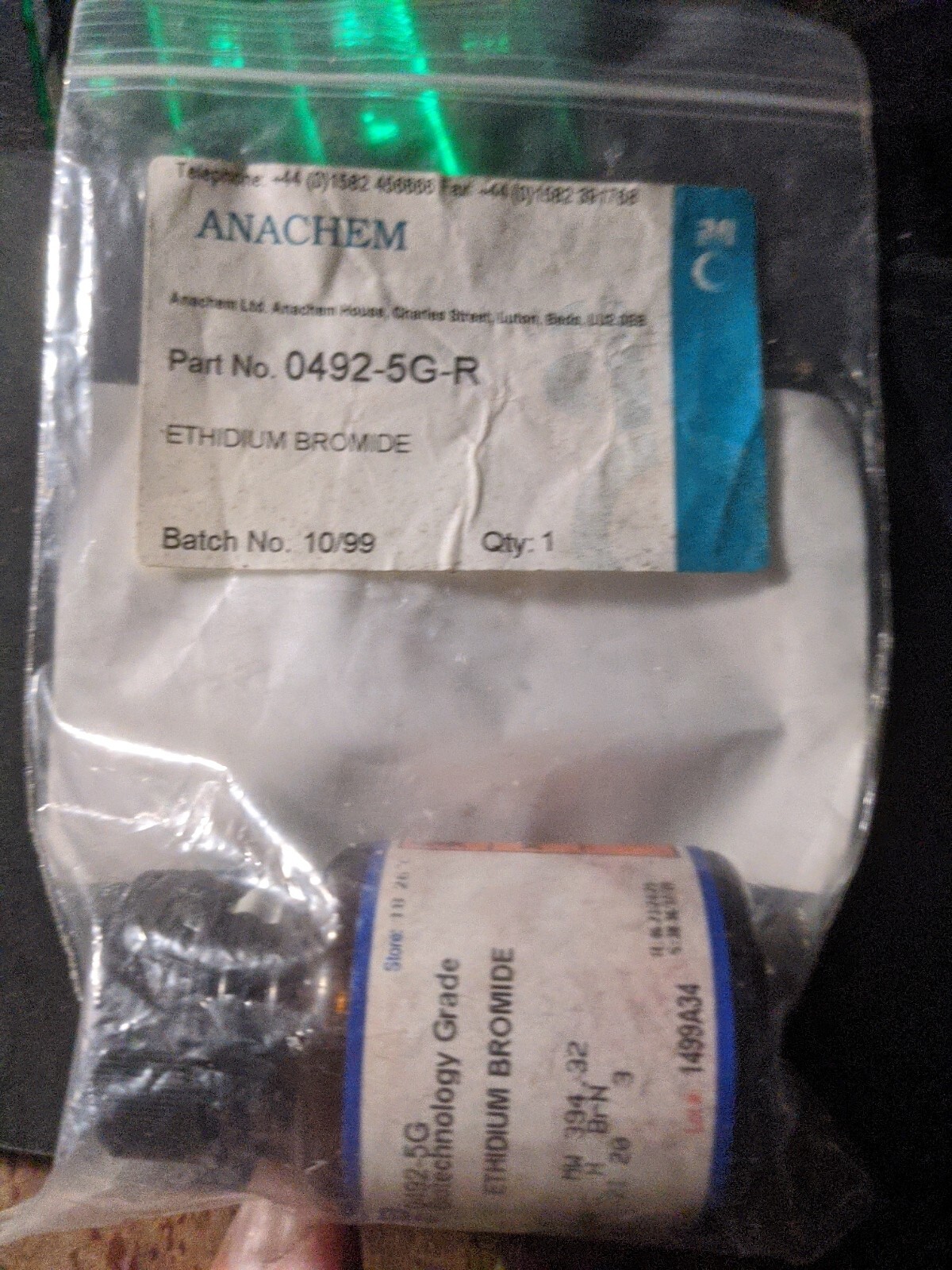 Ethidium Bromide *Special Offer - £19.99!* homidium bromide, Homidium ...