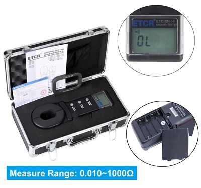 Ground Resistance Meters Handheld Grounding Earth Resistance Gauge ...