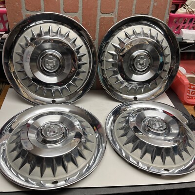SET OF 4 VINTAGE OEM 1959 Ford Mercury 14" WHEEL COVER HUB CAP Hubcaps ...