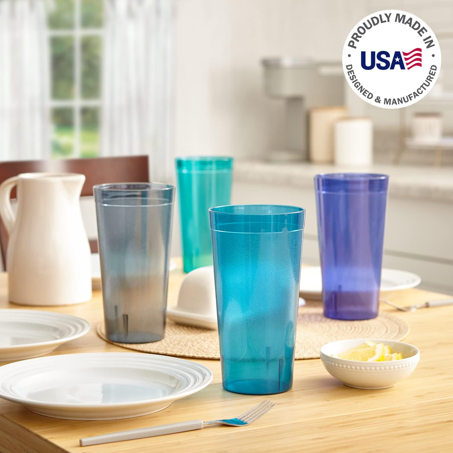 32 Oz Plastic Tumblers Reusable Cups Restaurant Cup Drinking Glasses ...