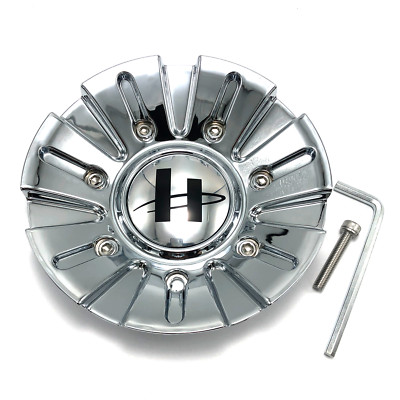 Helo Chrome Bolt On Wheel Center Hub Cap for HE845 Wheels Part ...