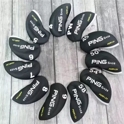 PING New G430 Golf Iron Club Head Cover Black Neoprene 11pcs | eBay