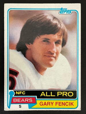 Gary Fencik 1981 Topps Football Card #40 Chicago Bears All Pro Safety ...