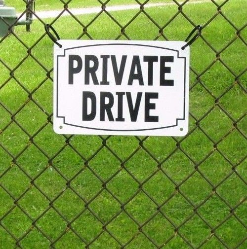Classic "PRIVATE DRIVE" Warning Sign - Heavyweight Aluminum | eBay