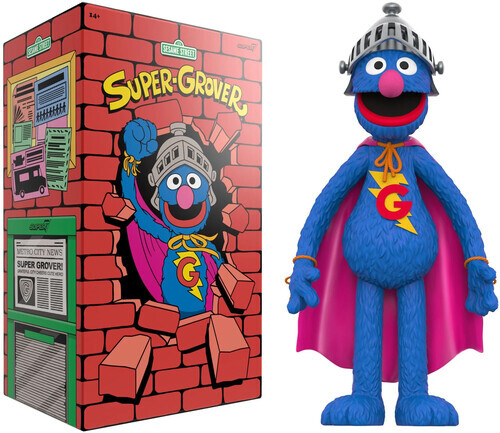 SESAME STREET SUPERSIZE VINYL FIGURE SUPER GROVER AF 840049834439| eBay