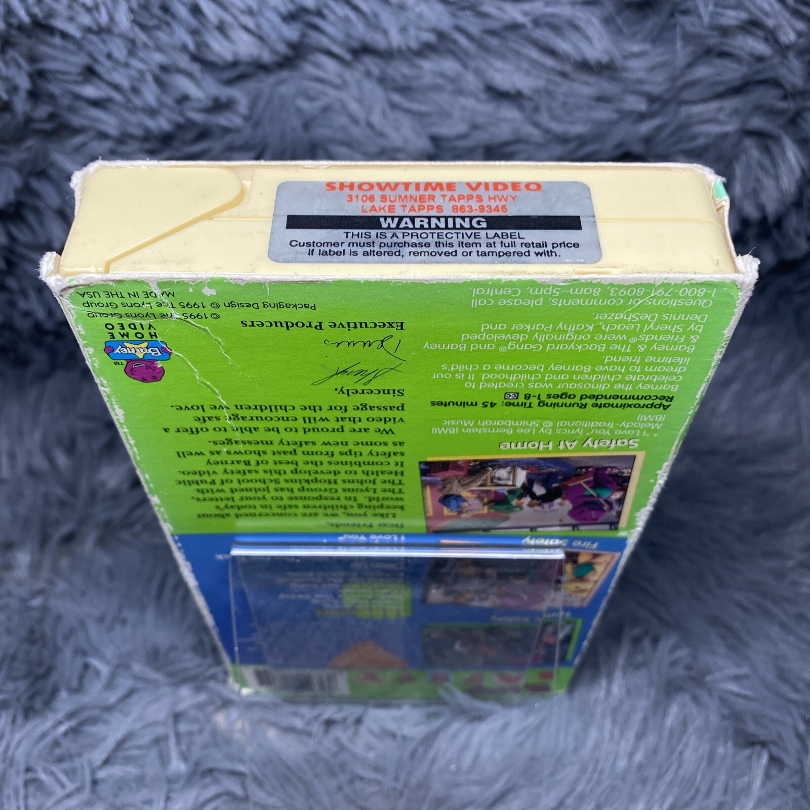 Barney Safety VHS Home Video Tape 1995 Lyons | Grelly USA