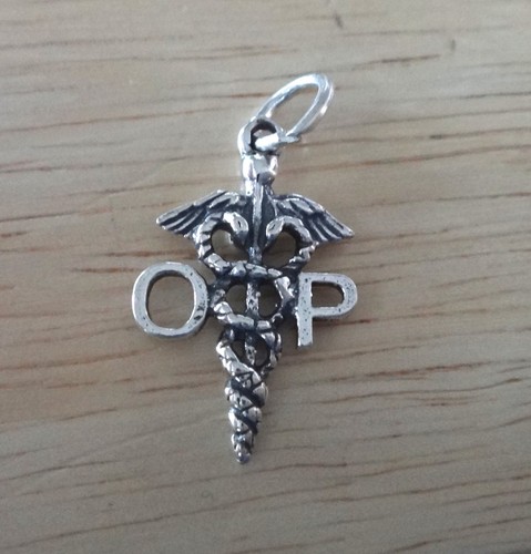 40% off Sterling Silver Medical OP on Caduceus Charm Operating Room ...