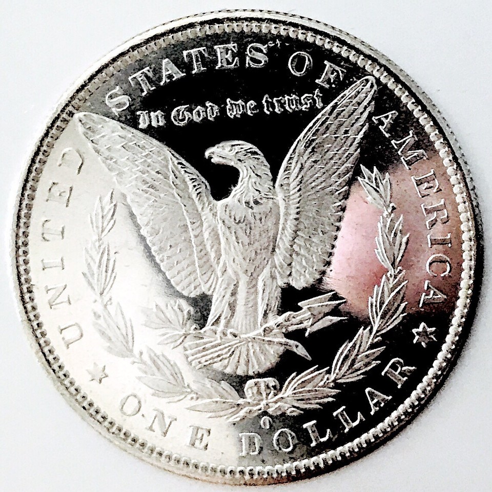 1884 O MORGAN DOLLAR! ULTIMATE BLK & WHITE CAMEO DMPL$$ SUPERB GEMBU ...