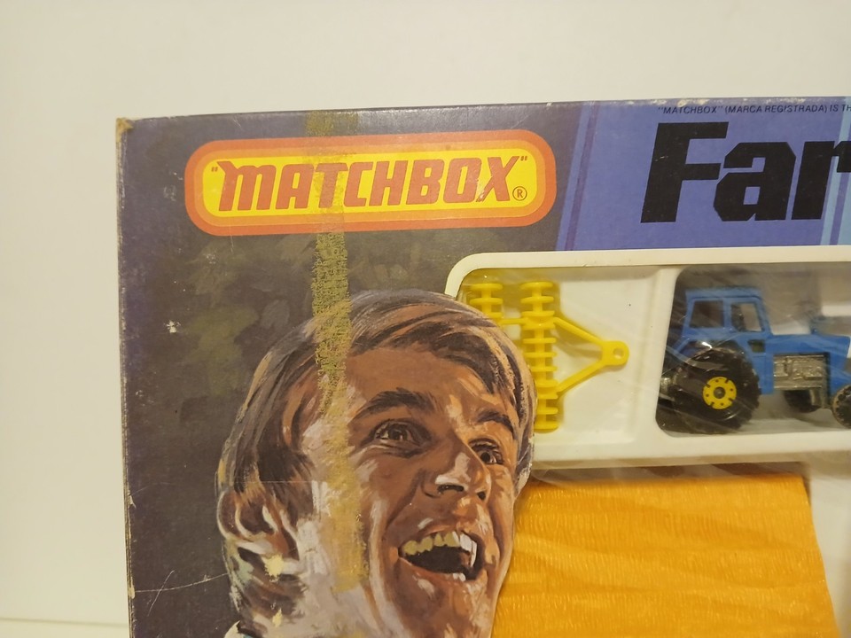 Vintage 1979 Matchbox Farm Set G-6 Tractor Combine Barn Fence Disc ...