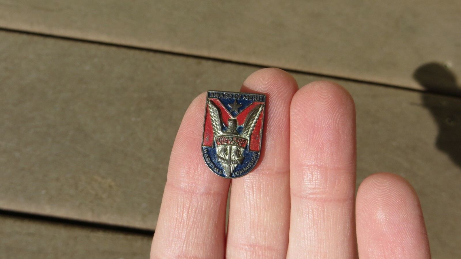 WW2 US MERCHANT MARINE SERVICE USMS Ships for Victory Pin Award for ...