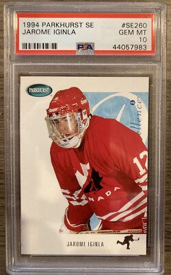 1994-95 Parkhurst SE - #SE260 Jarome Iginla (RC) Rookie Card PSA 10 HOF ...