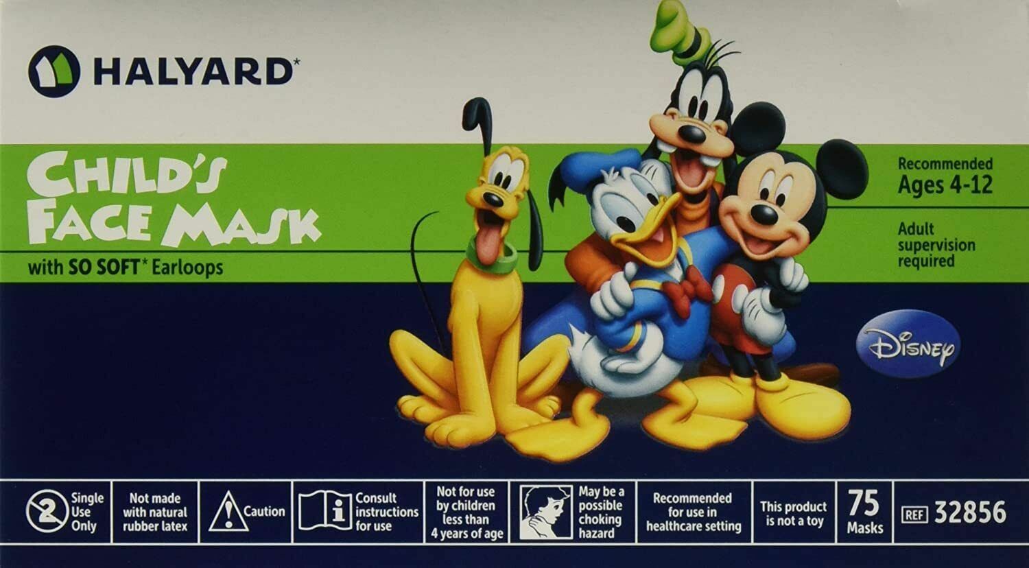 Disney themed Kimberly Clark Children's Face Mask - 75 Masks | eBay