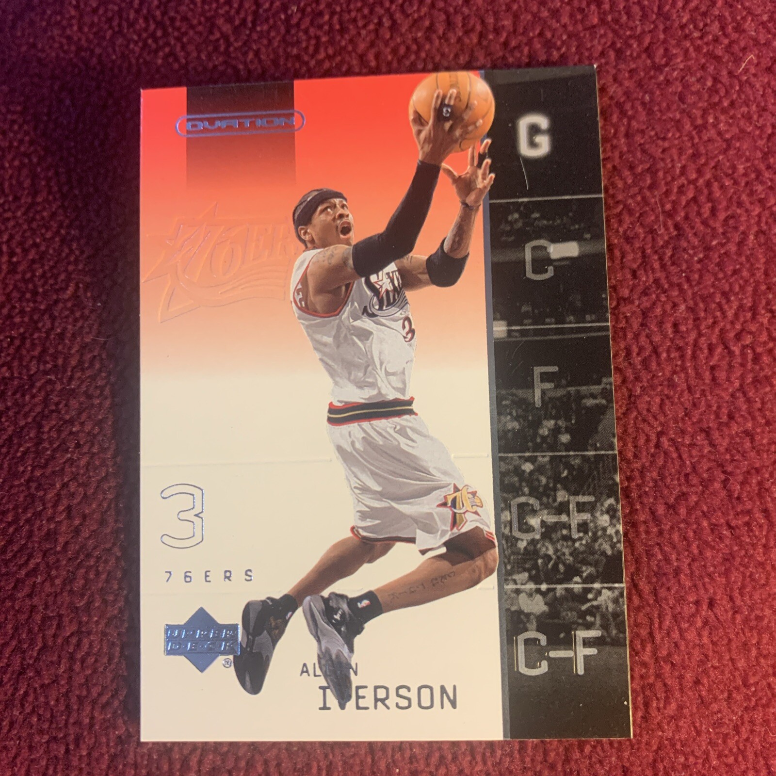 2002-03 Upper Deck Ovation Basketball Card Allen Iverson #63 ...