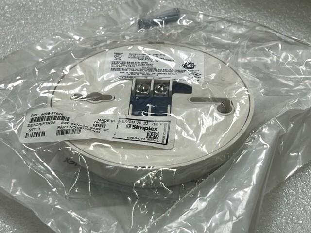 Simplex 4098-9792E SSD Sensor Base New in Sealed Bag - Box of 18 Pcs | eBay