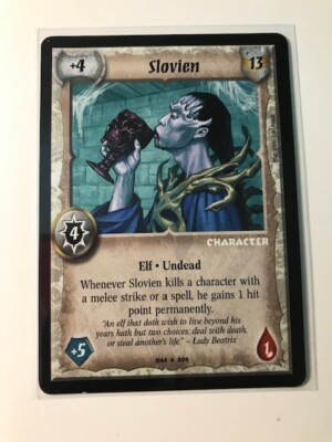 Elf SLOVIEN Warlord Saga Of The Storm CCG -UNDEAD | eBay