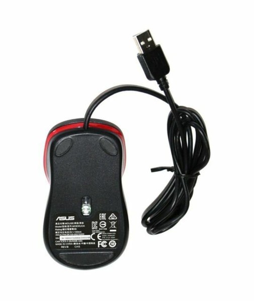 ASUS Optical Wired PC Computer Mouse USB 2 Button Scroll MOEWUO 0k100 ...