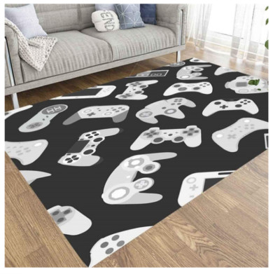 Retro Gaming Rug Carpet 120 x 160CM Xbox Nintendo Switch Nes Game Room ...