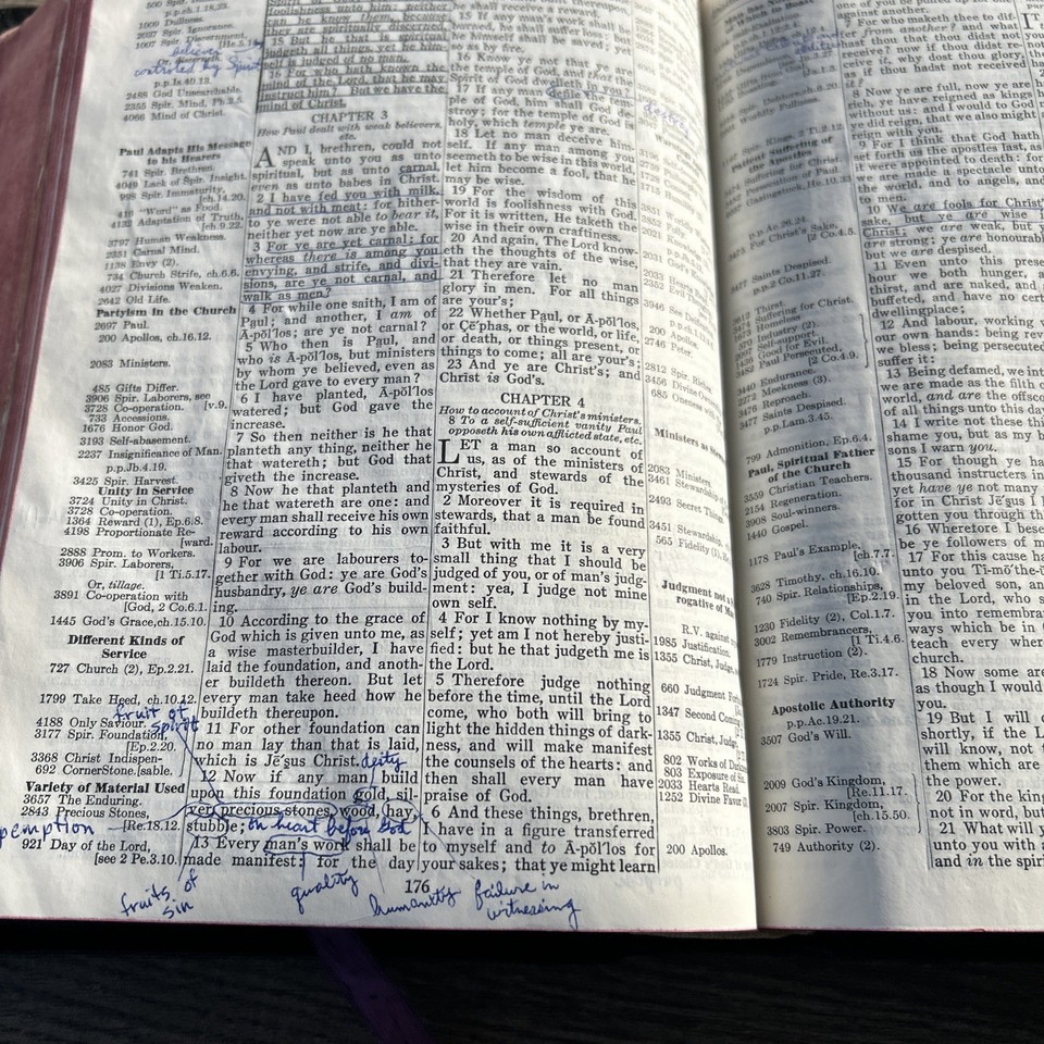 Thompson The New Chain Reference Bible Fourth Improved Edition 1964 | eBay