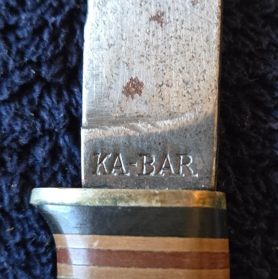 VINTAGE KA-BAR FIXED BLADE HUNTING KNIFE | eBay