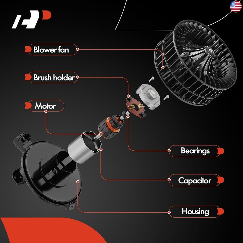 A-Premium HVAC Heater Blower Motor Assembly Compatible with Nissan ...