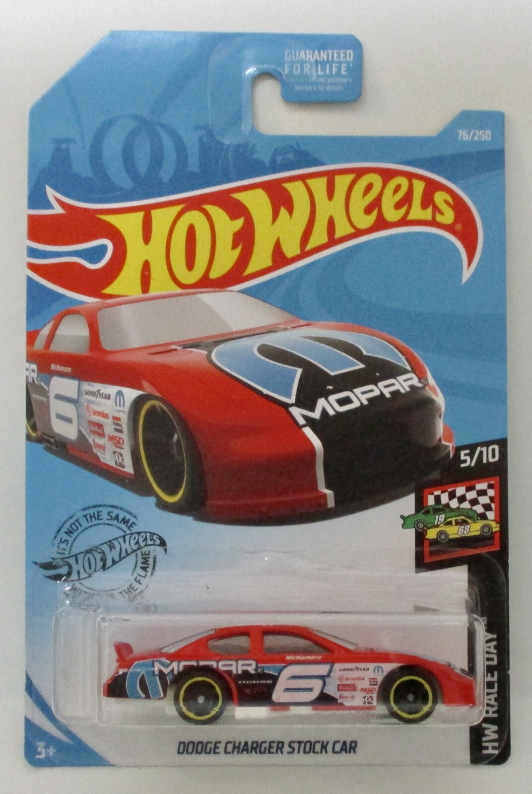 HOT WHEELS DODGE CHARGER STOCK CAR RED HW RACE DAY 5/10 COMBINED ...