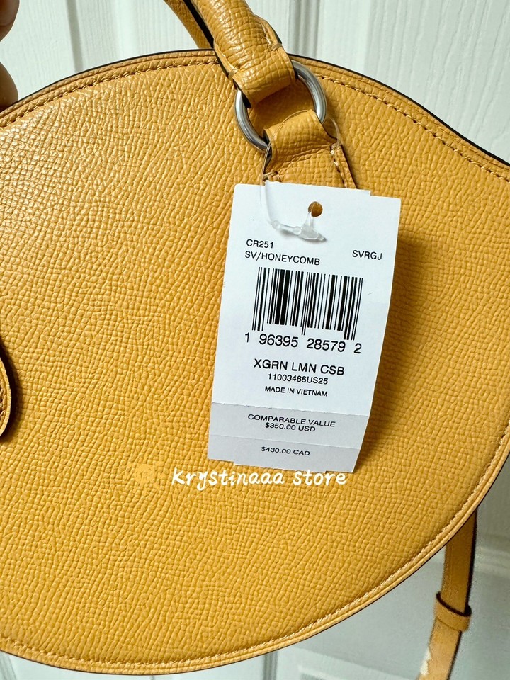 Coach Lemon Crossbody Bag shoulder Bag CR251 NWT | eBay