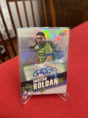 2022 Topps Chrome MLS Cristian Roldan Seattle Sounders FC Autograph | eBay