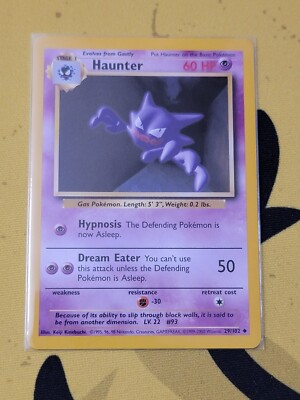 Pokémon TCG Haunter Base Set 29/102 Regular Unlimited Uncommon | eBay