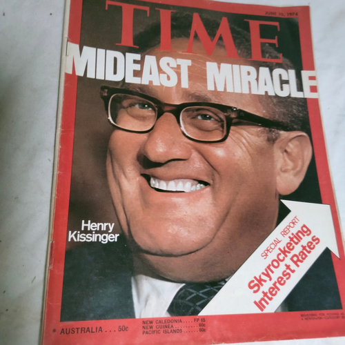 Time Magazine AU Edition June 10, 1974 - Mideast Miracle - Henry ...