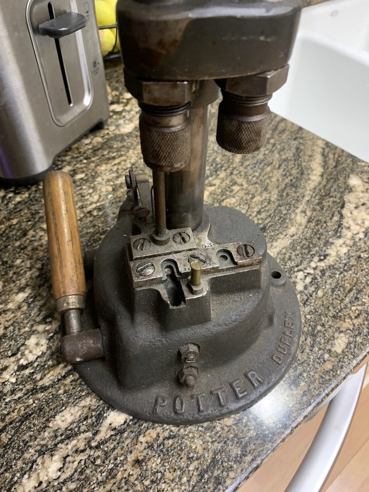 VINTAGE POTTER Combination Duplex Machine Reloading Press .38 Special ...