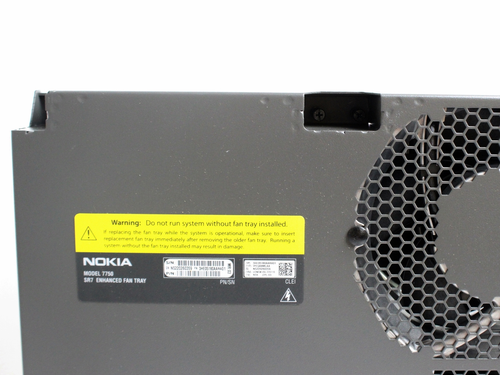 Nokia Fan 7750 SR-7 Enhanced Fan Tray 3HE05180AARA01 | eBay