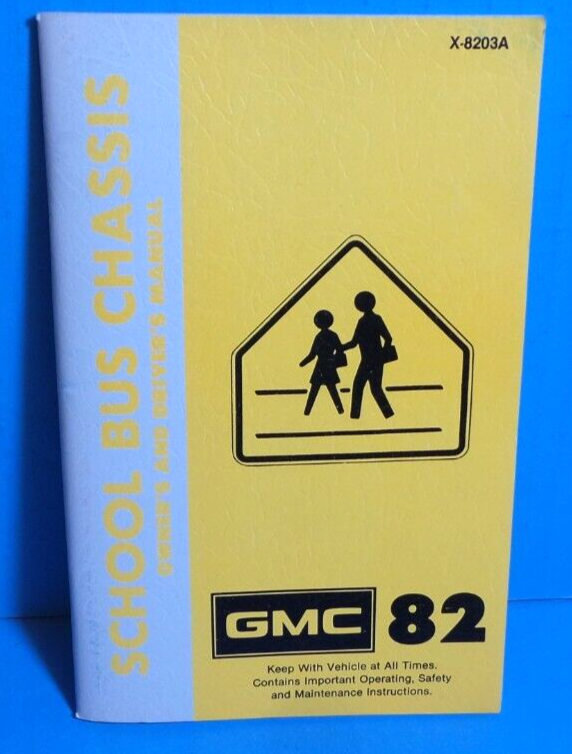 82 1982 GMC School Bus owners manual | eBay