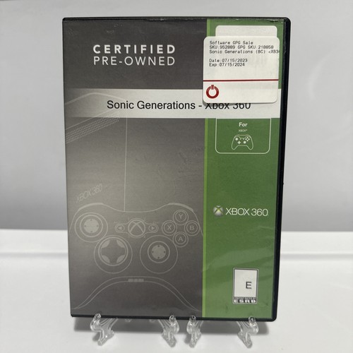 Sonic Generations (Microsoft Xbox 360, 2011) Tested Working GameStop ...