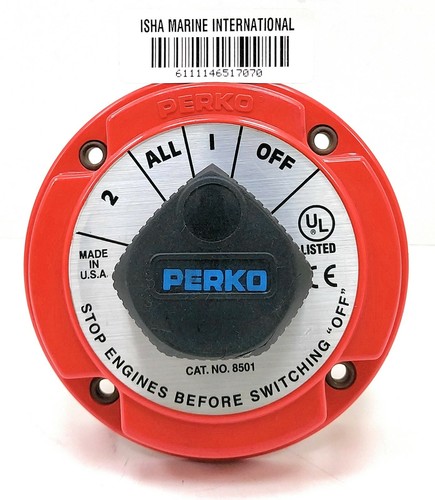 Perko 9601 DP Main Battery Medium Duty Disconnect Switch 8501 Red | eBay