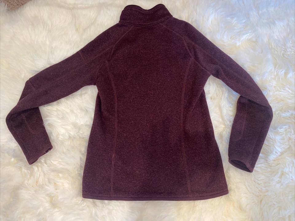 Patagonia Women’s 1/4 Zip Maroon Pullover-Better Sweater Fleece- Sz. XS ...