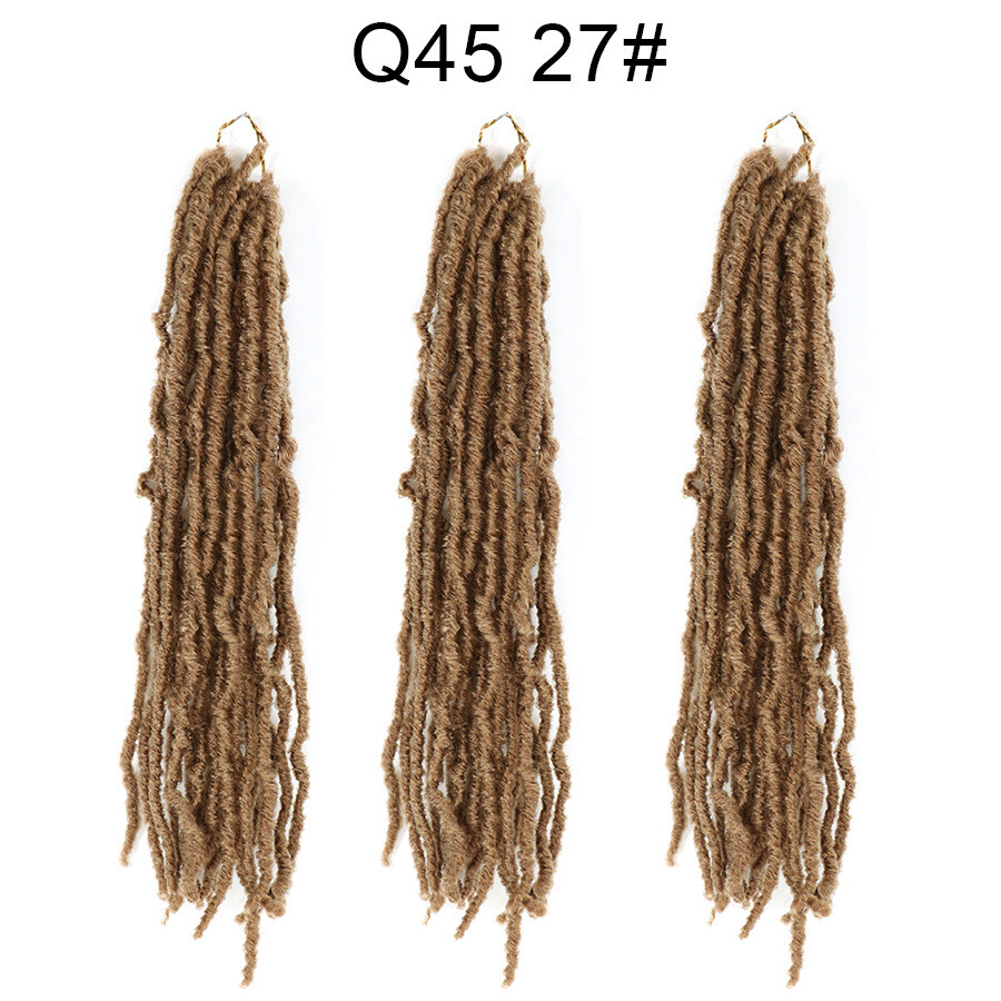 18" Nu Locs Pre Looped Braids Synthetic Crochet Hair Dreadlocks Hair ...