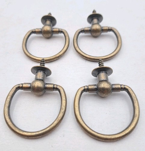 Vintage/Antique Small Rings Drawer Pulls Door Handle Furniture Hardware ...