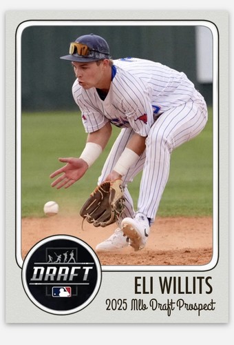 Eli Willits 2025 MLB Draft Novelty Baseball Card! Top Prospect! | eBay