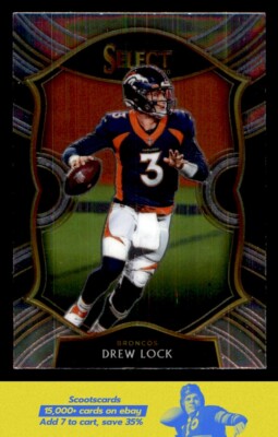 2020 Panini Select Drew Lock card #27 Denver Broncos | eBay