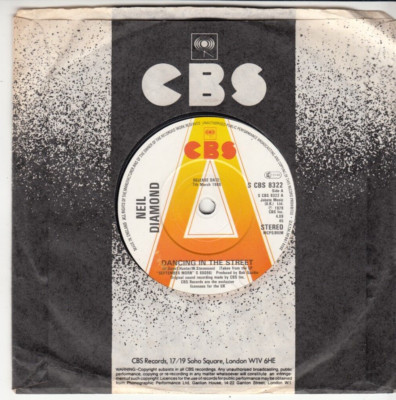 NEIL DIAMOND - DANCING IN THE STREET - UK PROMO CBS RECORDS 45 - GREAT ...