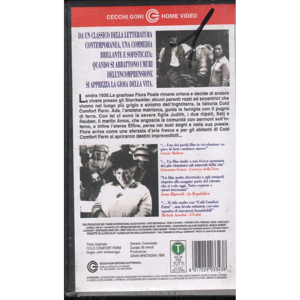 Cold Comfort Farm VHS John Schlesinger Univideo - 3343 Sellado ...
