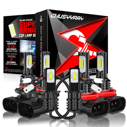 For Lexus GX470 2003-09 LED Headlight High Low Beam Fog Light Bulbs ...