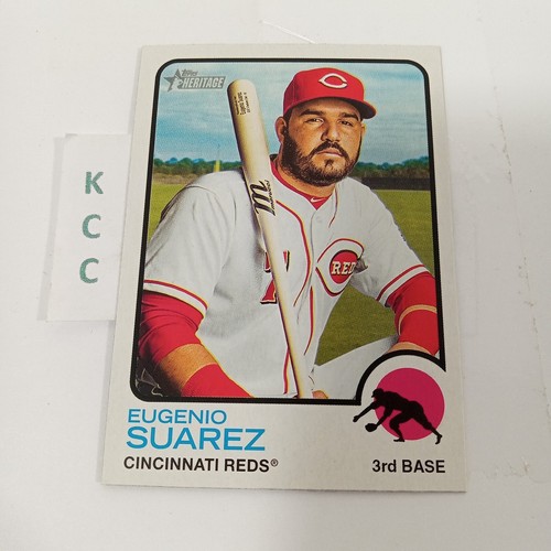 2022 Topps Heritage #27 Eugenio Suarez Cincinnati Reds | eBay