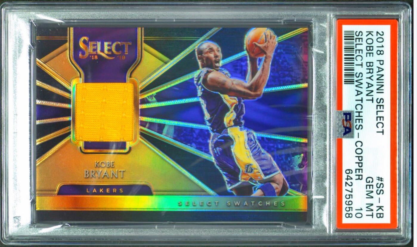 2018-19 Panini Select - Select Swatches Copper Prizm #SS-KB Kobe Bryant ...