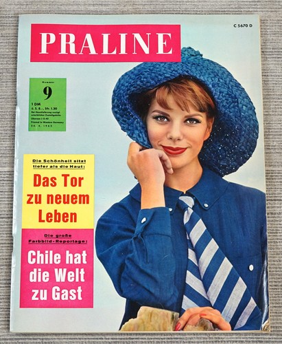 Praline Nr. 9 Zeitschrift 24.4.1962 Reise Wissen Mode Wohnen Rezepte ...