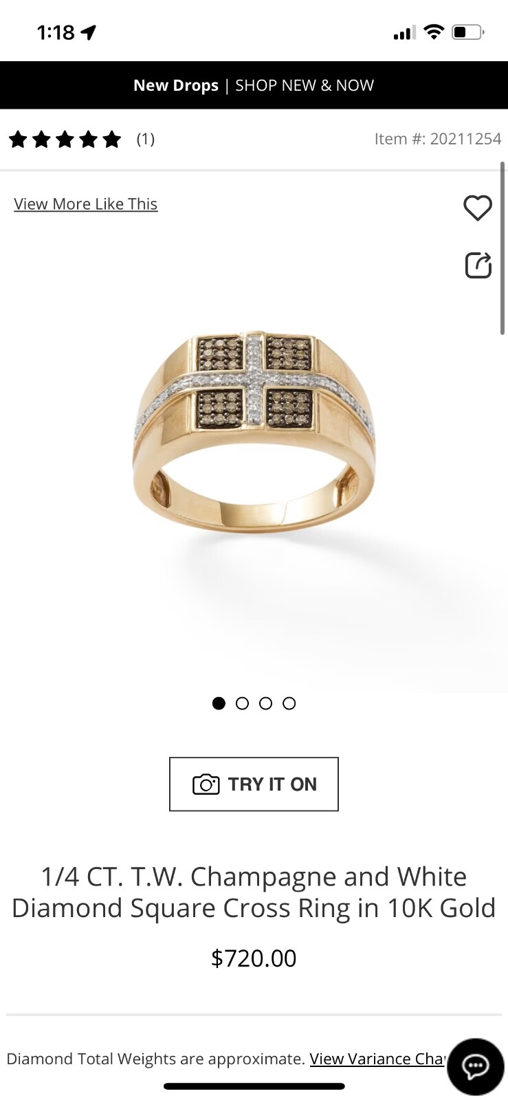 10 k gold mens rings used - Gem